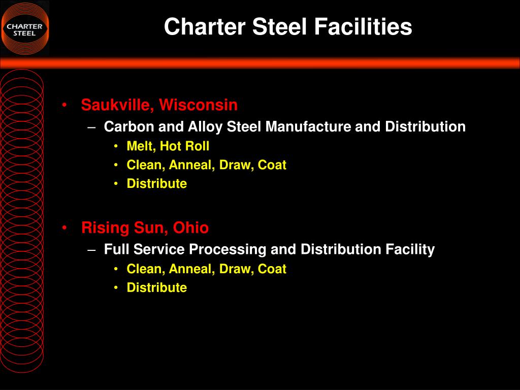 PPT - CHARTER STEEL & CHARTER SPECIALTY STEEL AWPA Annual Meeting ...