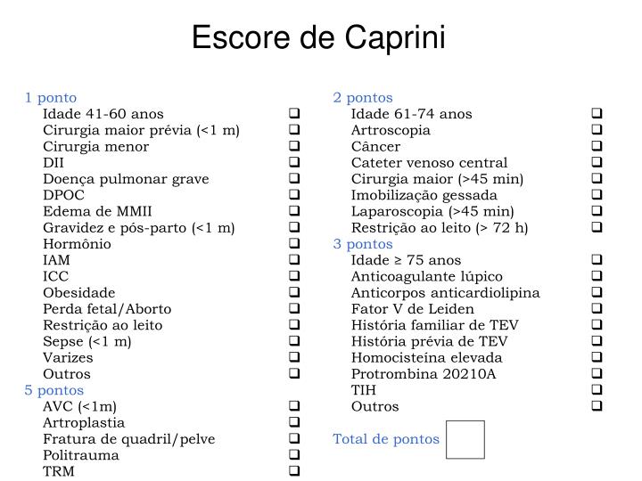 PPT - Destaques da 9ª Diretriz do ACCP sobre Profilaxia de TEV ...