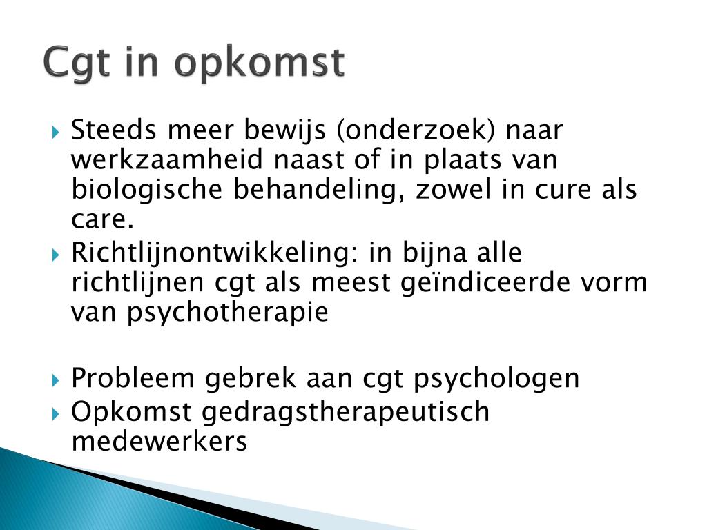 PPT - CGT als hulpmiddel in de verpleegkundige praktijk PowerPoint ...