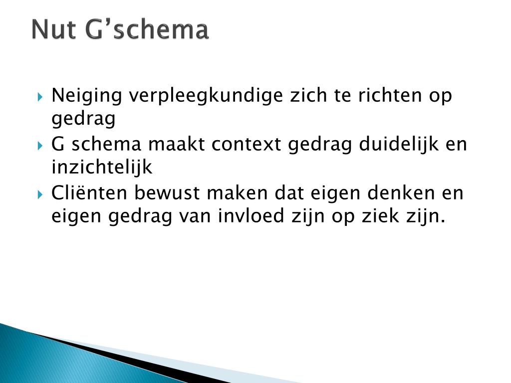 PPT - CGT als hulpmiddel in de verpleegkundige praktijk PowerPoint ...