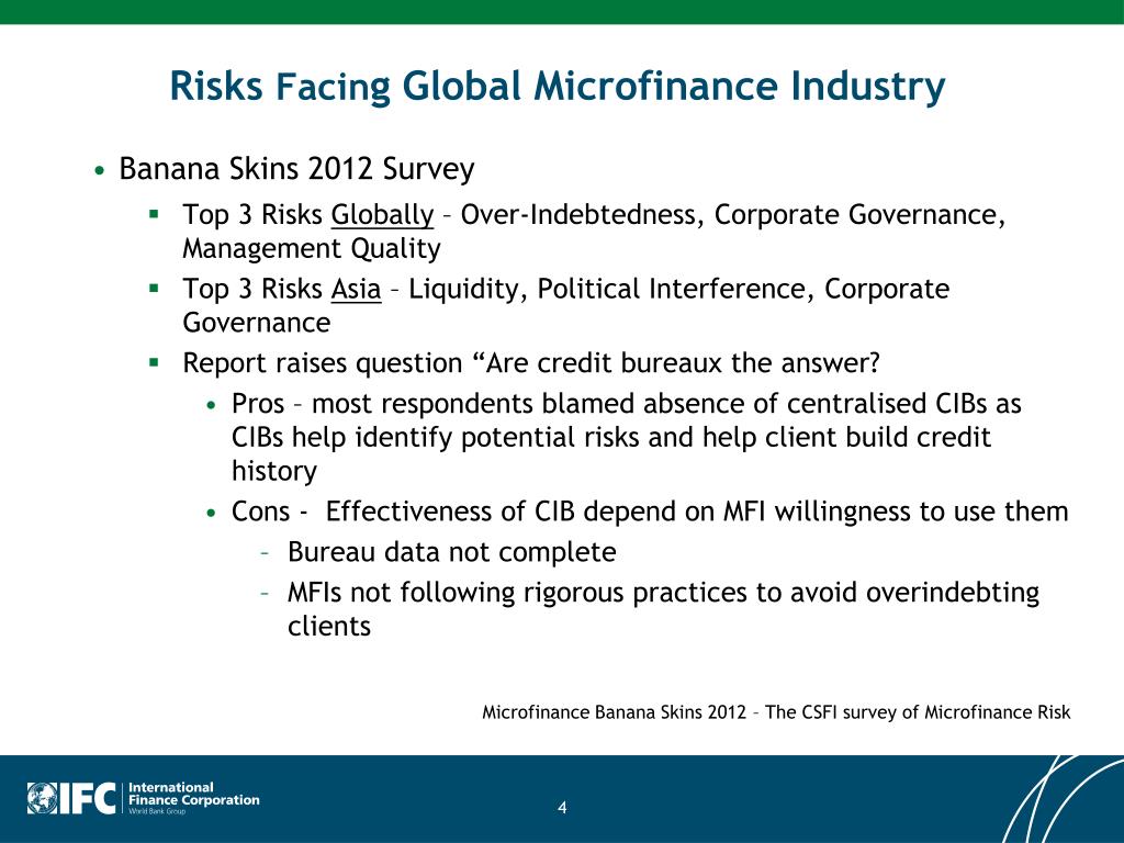 PPT - Colin Raymond Credit Bureau & Risk Management Advisor IFC- CAI ...