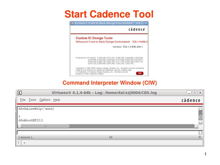 PPT - Start Cadence Tool PowerPoint Presentation, free download - ID ...