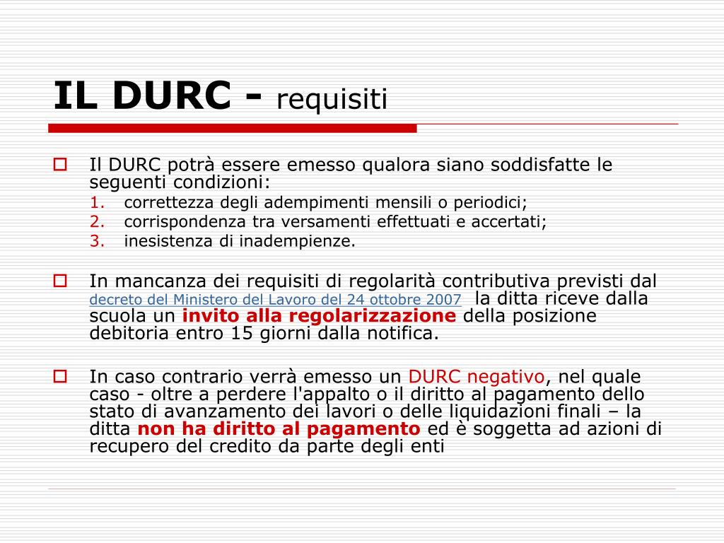PPT - DURC – CIG - CUP - CONTRATTI: nuovi adempimenti – prime ...