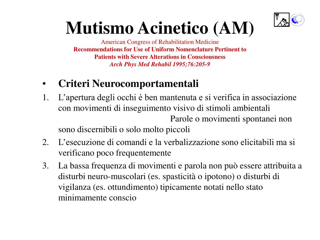 PPT - PROTOCOLLO DI VALUTAZIONE RIABILITATIVA DI MINIMA DEL PAZIENTE ...