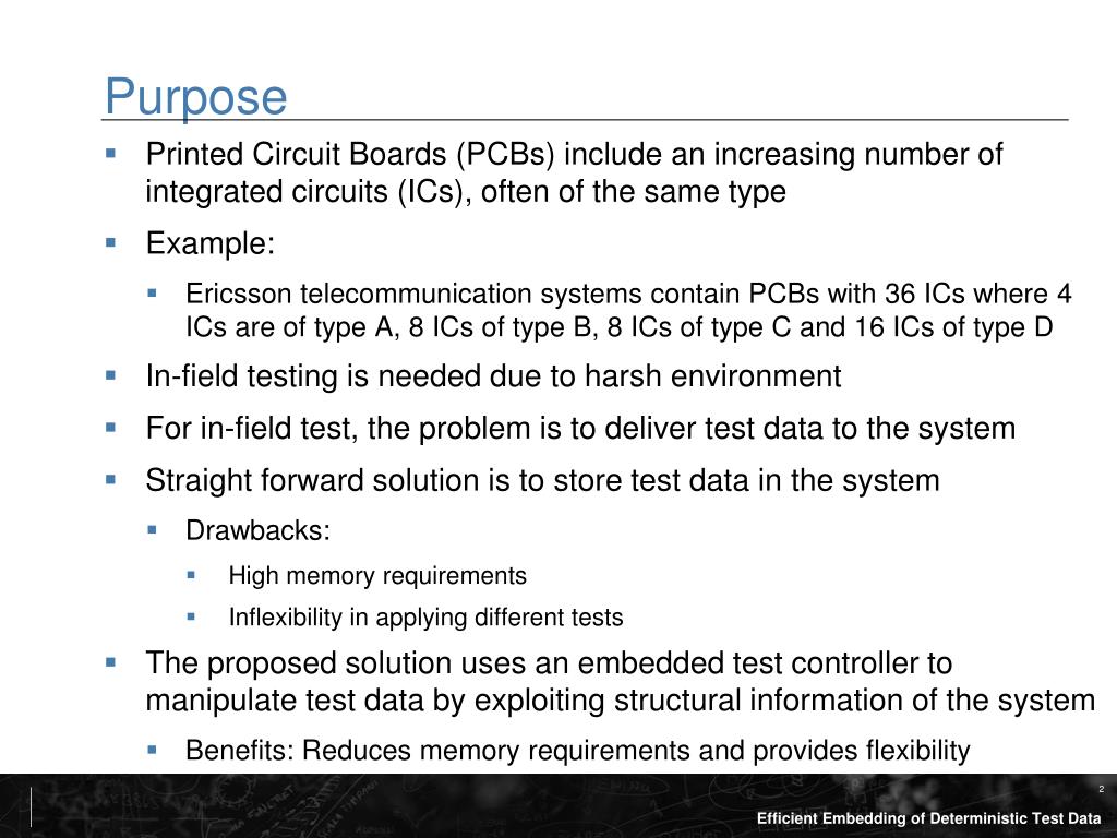 Ppt Efficient Embedding Of Deterministic Test Data Powerpoint Presentation Id3274037