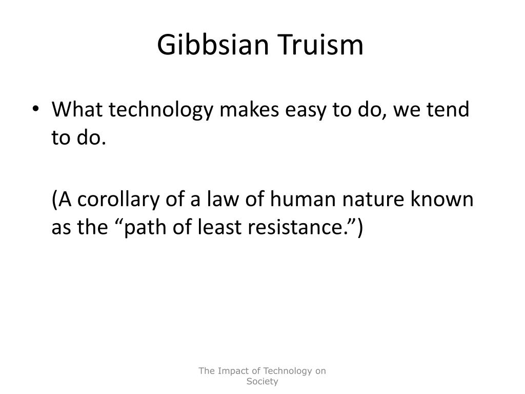 PPT - The Impact of Technology on Society The Origins of Man to Present ...