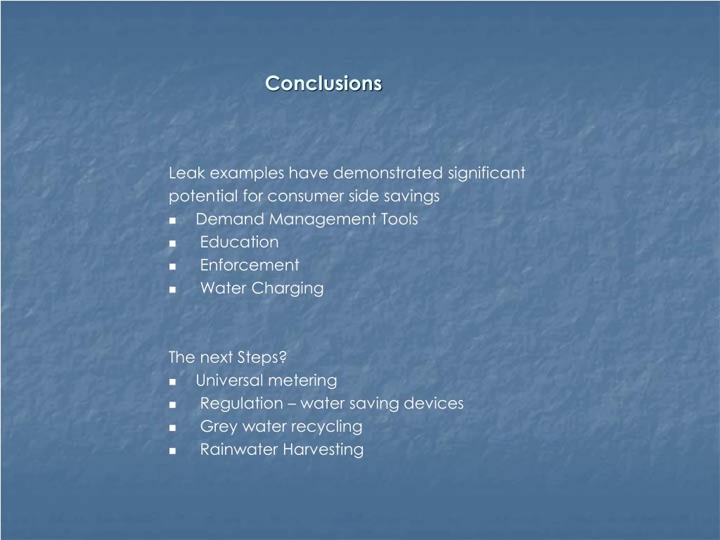 PPT - Sligo Water Conservation Presentation on 11 th of December 2009 ...
