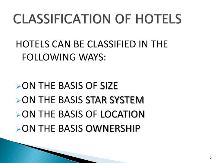 Ppt Classification Of Hotels Powerpoint Presentation Id 3274302