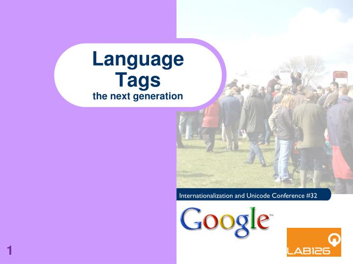 PPT - Language Tags the next generation PowerPoint Presentation, free ...