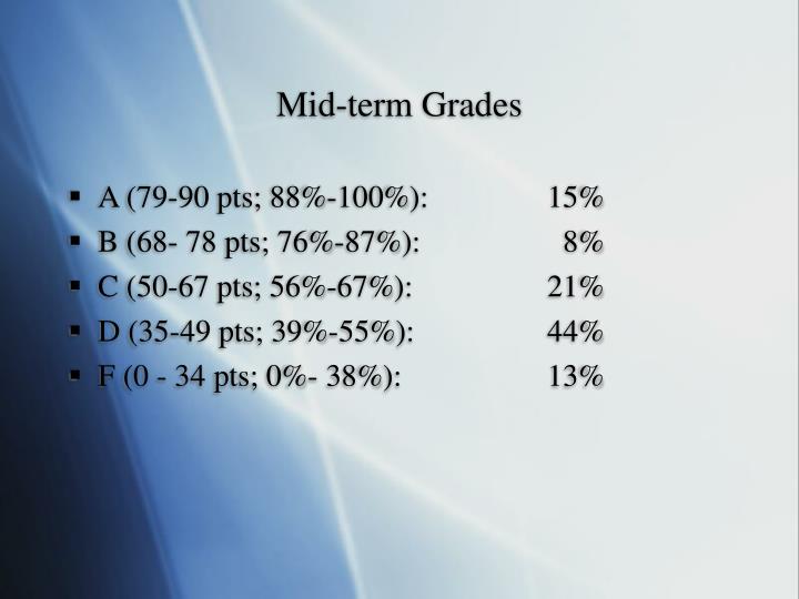 PPT - Mid-term Grades PowerPoint Presentation, free download - ID:3274433