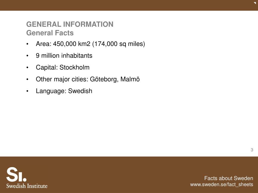 PPT - Facts about Sweden sweden.se PowerPoint Presentation, free ...