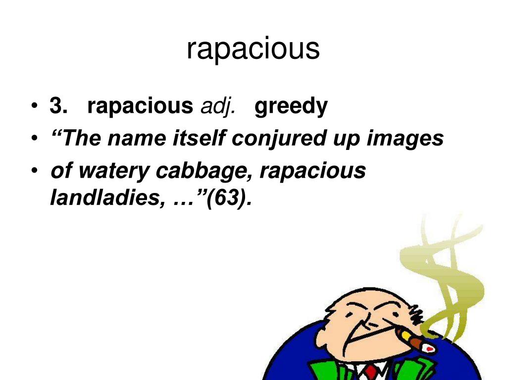 Rapaciousness Meaning