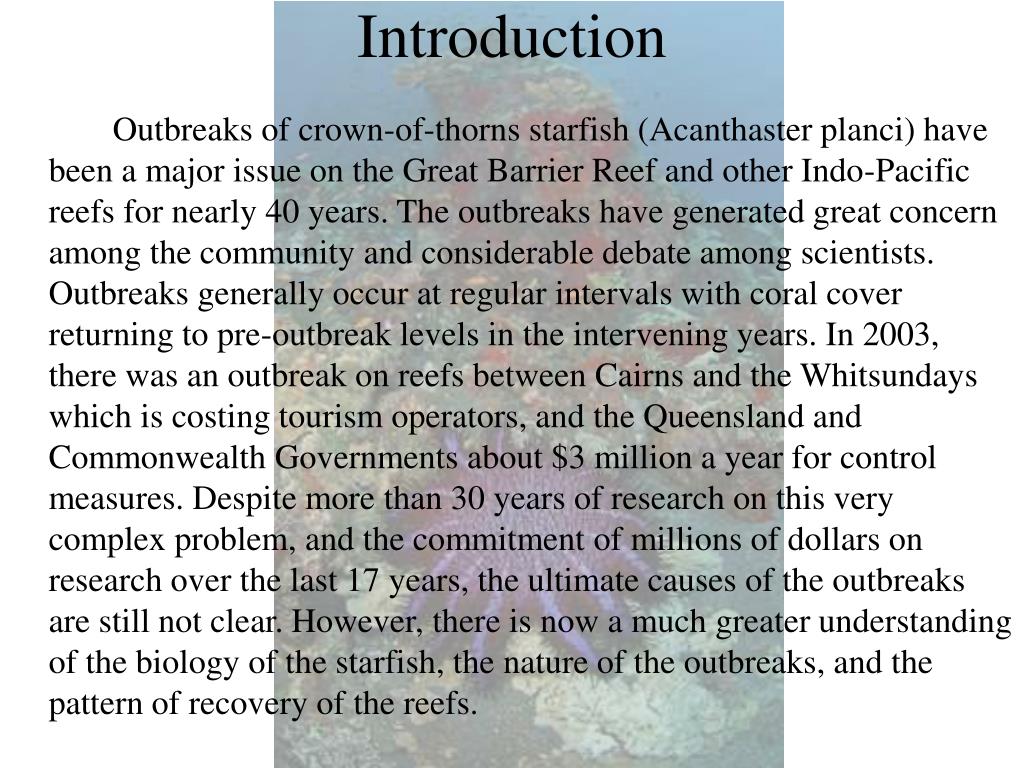 PPT - The Crown-of-Thorns Starfish & Coral Reefs PowerPoint ...