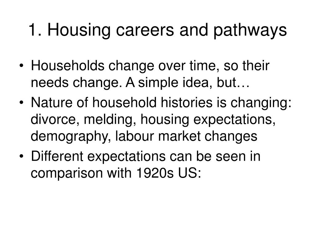 PPT - Housing Pathways as Highways, Country Lanes and Culs-de-sac ...