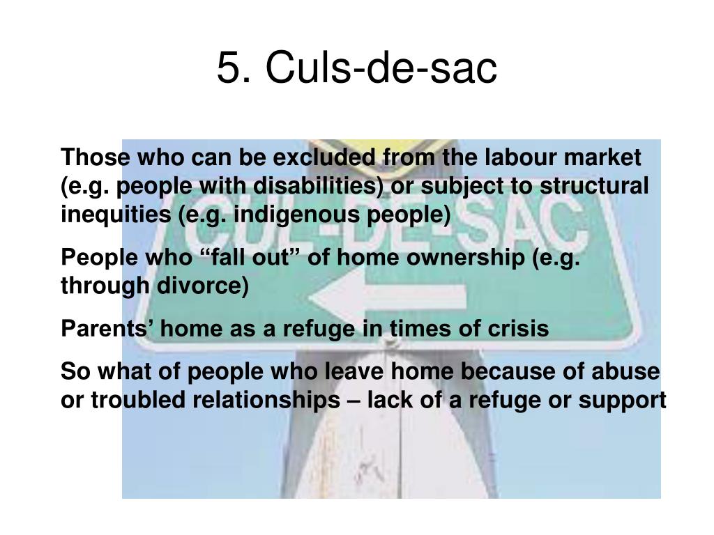 PPT - Housing Pathways as Highways, Country Lanes and Culs-de-sac ...