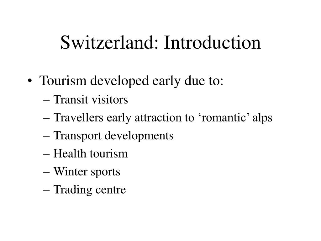 PPT - The Tourism Geography of Austria, Germany and Switzerland ...