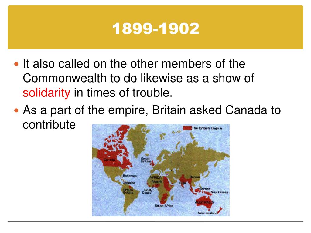 PPT - Canada 1900-1914 Nationalism, International Events, French ...