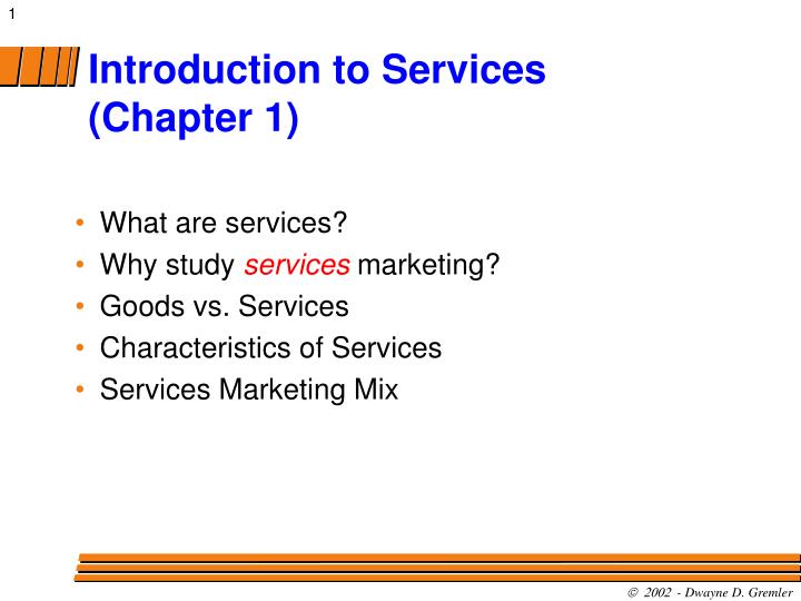 PPT - Introduction to Services (Chapter 1) PowerPoint Presentation ...