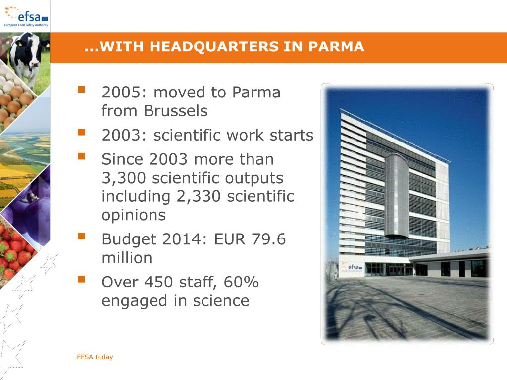 PPT - To contribute to ensuring Europe’s food is safe, EFSA is ...