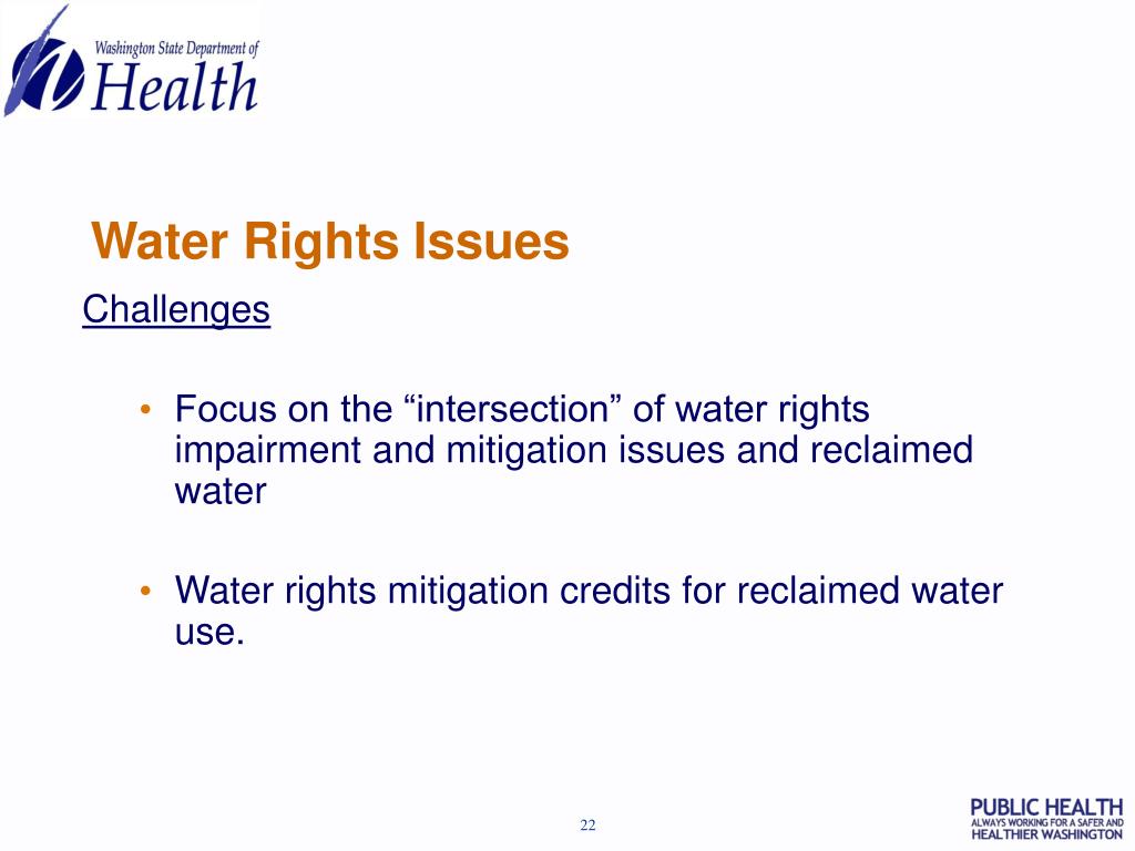 PPT - Reclaimed Water Washington State Department of Health 2008 Water ...