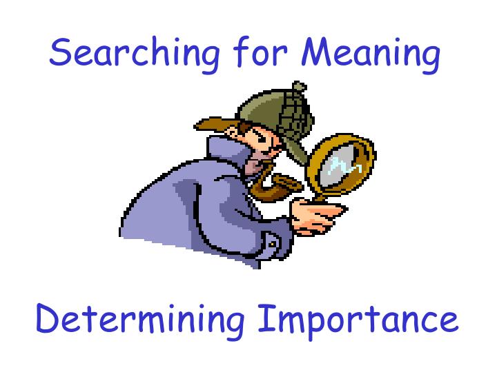 PPT - Searching for Meaning PowerPoint Presentation, free download - ID ...