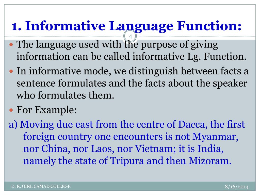 PPT Basic Functions Of Language PowerPoint Presentation Free 
