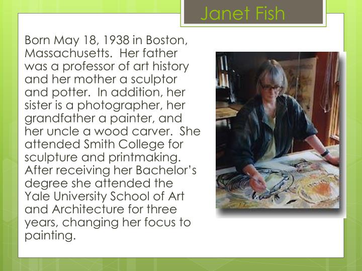 PPT - Janet Fish PowerPoint Presentation, free download - ID:3277833