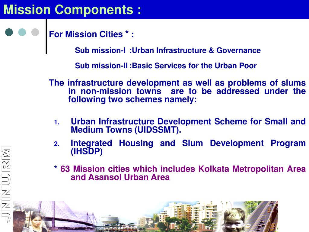 PPT - JAWAHARLAL NEHRU NATIONAL URBAN RENEWAL MISSION IN WEST BENGAL ...