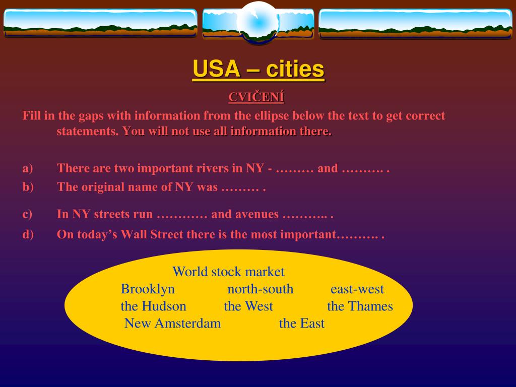 PPT - USA – cities Autor: Ing. Vladimír Havlík Autor je výhradním ...