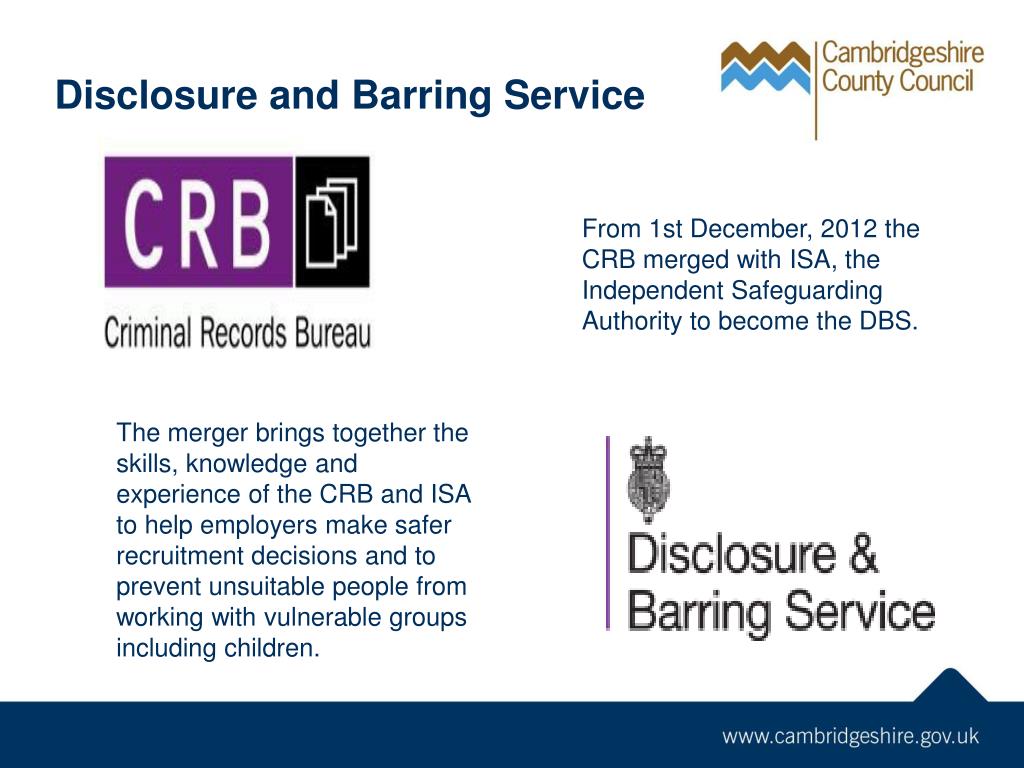 Disclosure And Barring Service