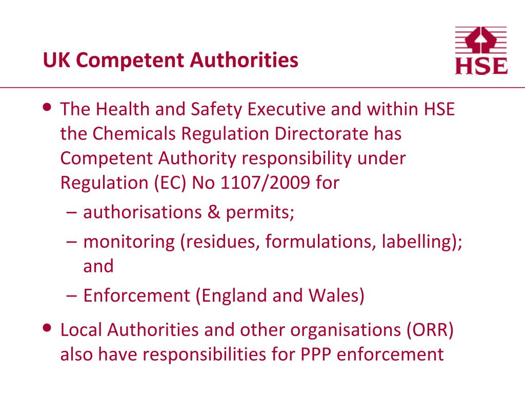 PPT - Chemicals Regulation Directorate PowerPoint Presentation, free ...
