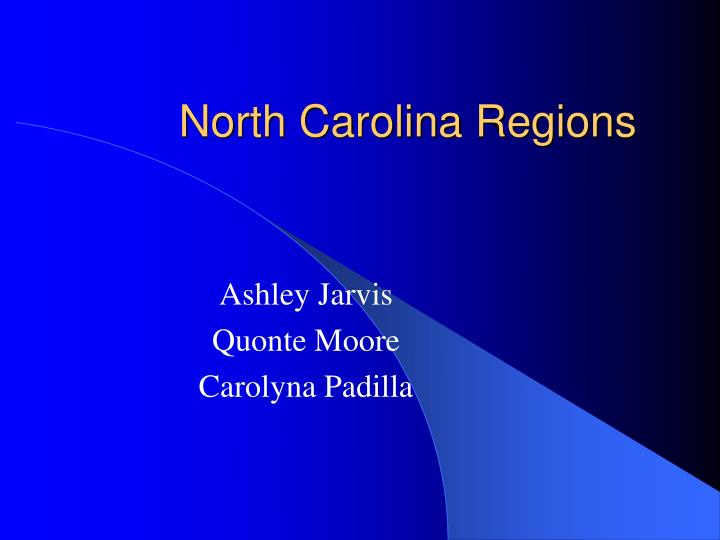 PPT - North Carolina Regions PowerPoint Presentation, free download ...