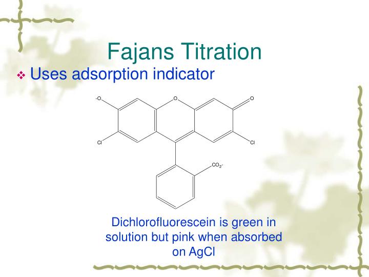 PPT - Precipitation titration PowerPoint Presentation - ID:3278896
