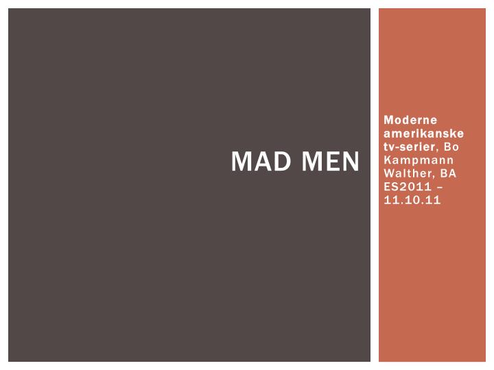 PPT - MAD MEN PowerPoint Presentation, free download - ID:3279273