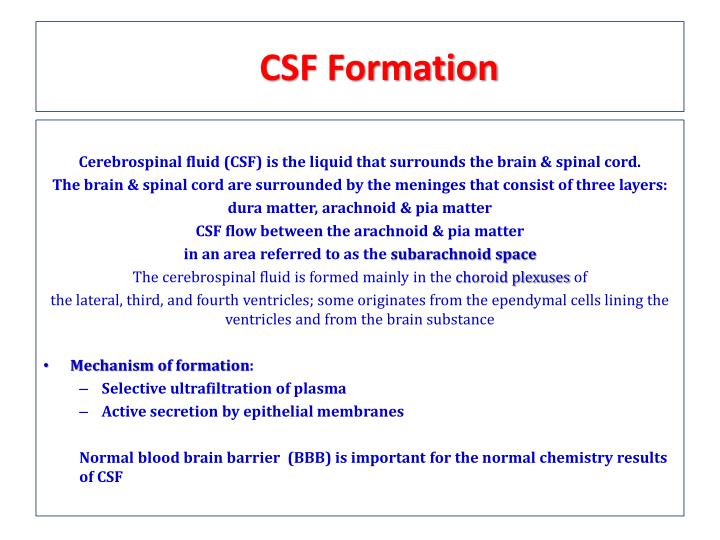 PPT - CSF ANALYSIS PowerPoint Presentation - ID:3279644
