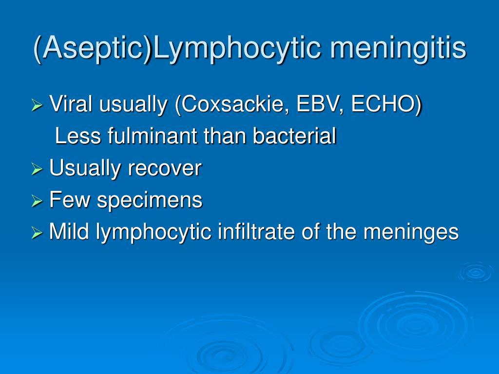 PPT - Inflammations & infections of CNS and Cerebrospinal fluid ...