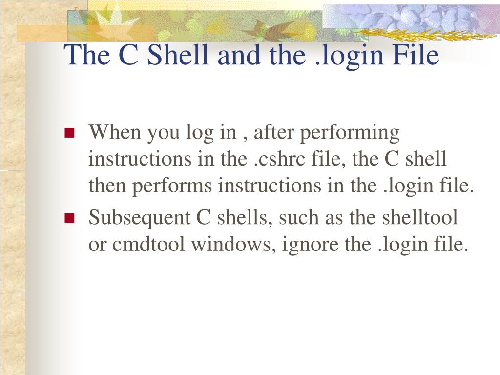 PPT - Shell Interaction with the user and the OS PowerPoint ...