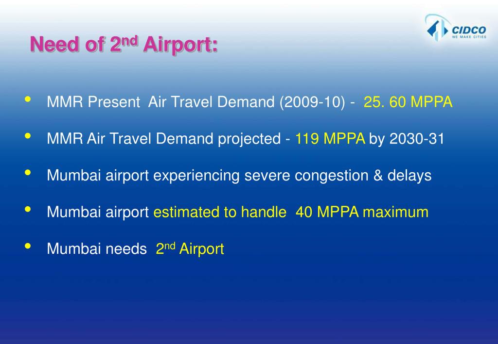 PPT - W E L C O M E Navi Mumbai International Airport (NMIA) 21 st May ...