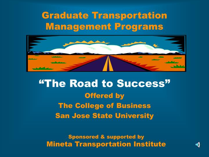 PPT - Graduate Transportation Management Programs PowerPoint ...
