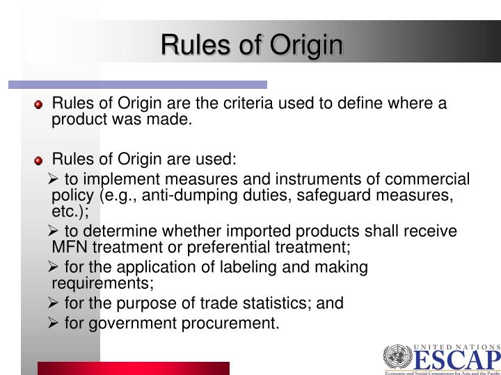 PPT - Rules of Origin under the Asia-Pacific Trade Agreement (APTA ...