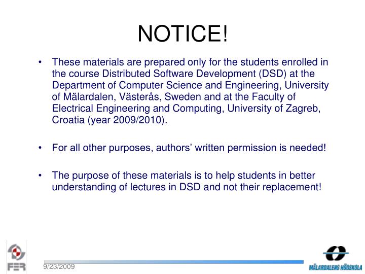 PPT - NOTICE! PowerPoint Presentation, free download - ID:3280733