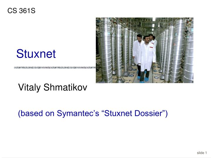 PPT - Stuxnet PowerPoint Presentation, free download - ID:3280807