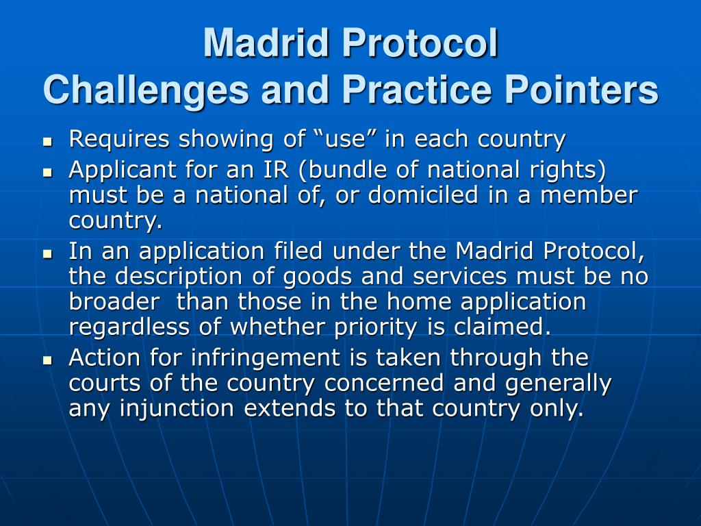 PPT - Paris Convention National Filings Madrid Protocol Community ...