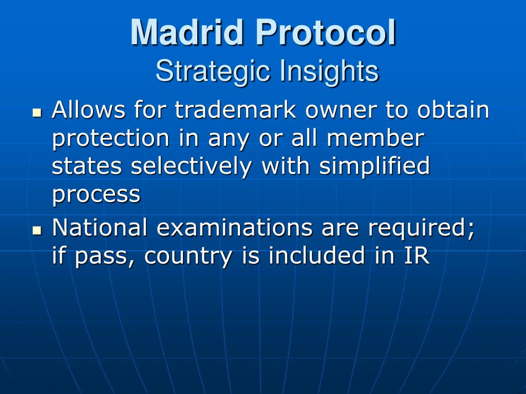 PPT - Paris Convention National Filings Madrid Protocol Community ...