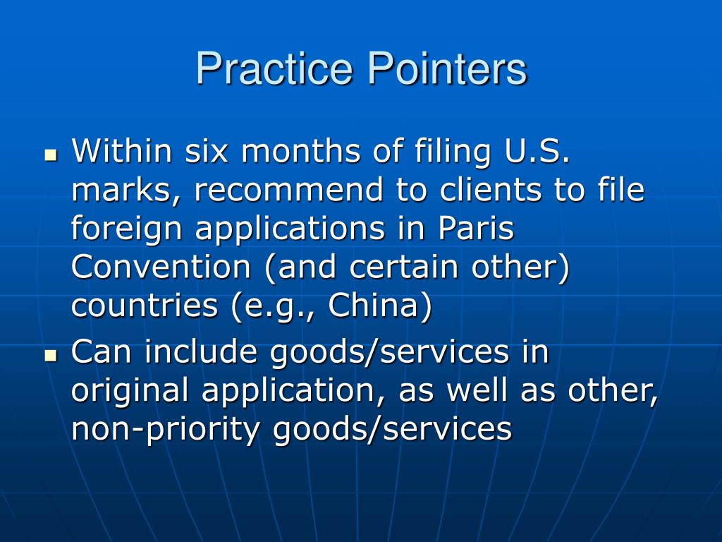 PPT - Paris Convention National Filings Madrid Protocol Community ...
