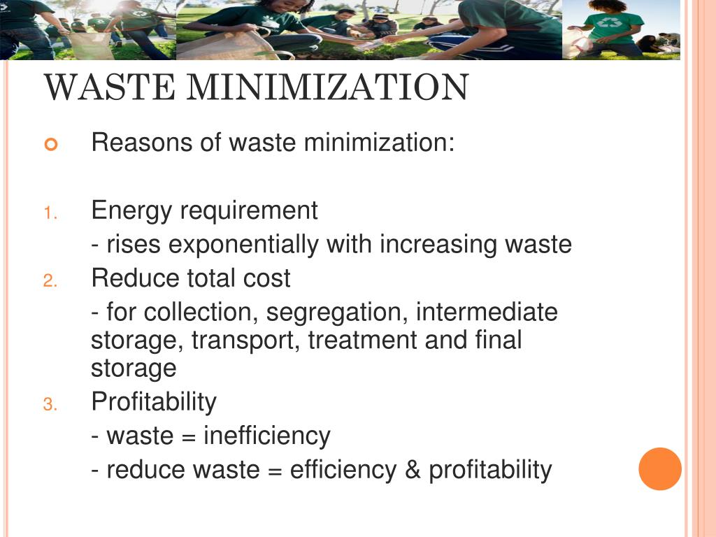 PPT - ERT 417 WASTE TREATMENT IN BIOPROCESS INDUSTRY Waste Minimization ...