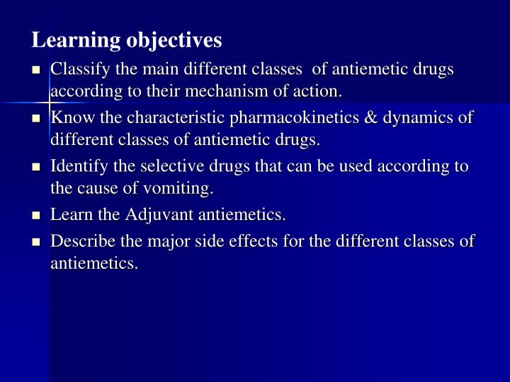 PPT - Antiemetics PowerPoint Presentation - ID:3280907