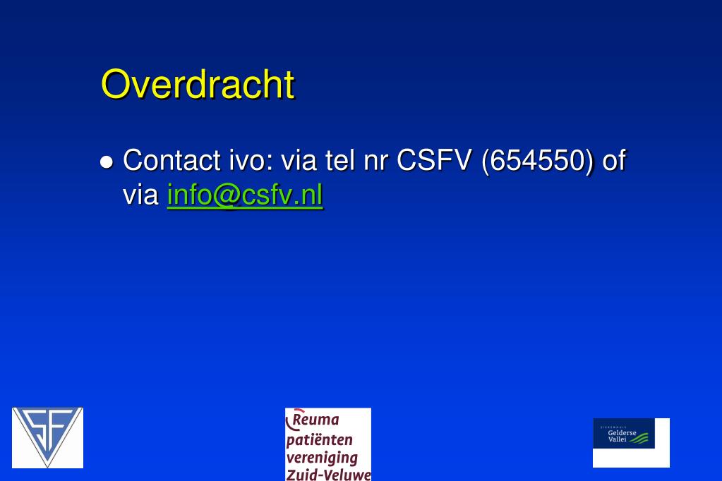 PPT - Patienten informatie avond Reumanetwerk Zuid Veluwe 30 mei 2011 ...