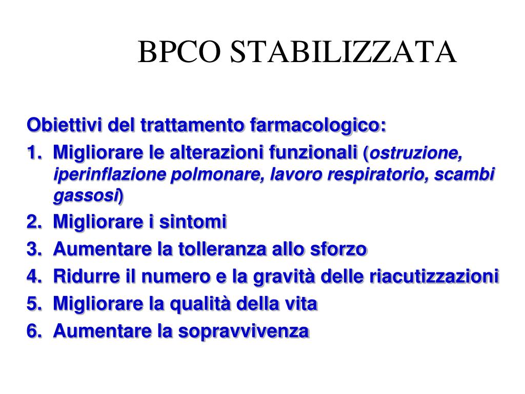PPT - Broncopneumopatia cronica ostruttiva (BPCO) PowerPoint ...