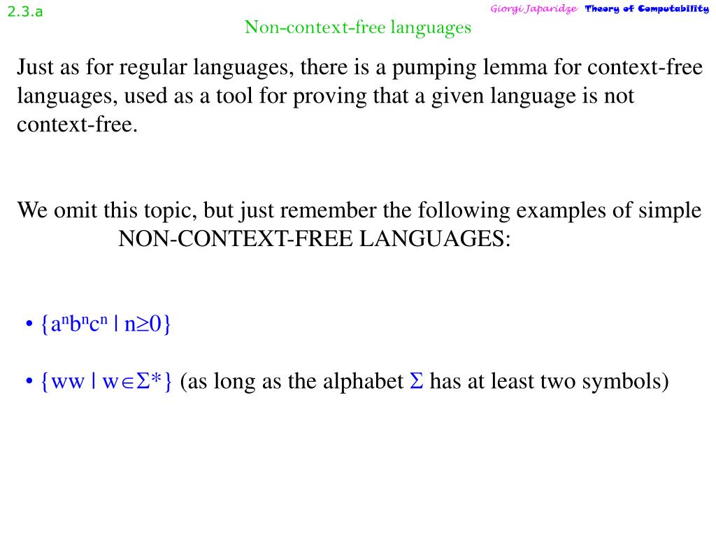 PPT Context Free Languages PowerPoint Presentation Free Download PPT Context Free Languages PowerPoint Presentation Free Download